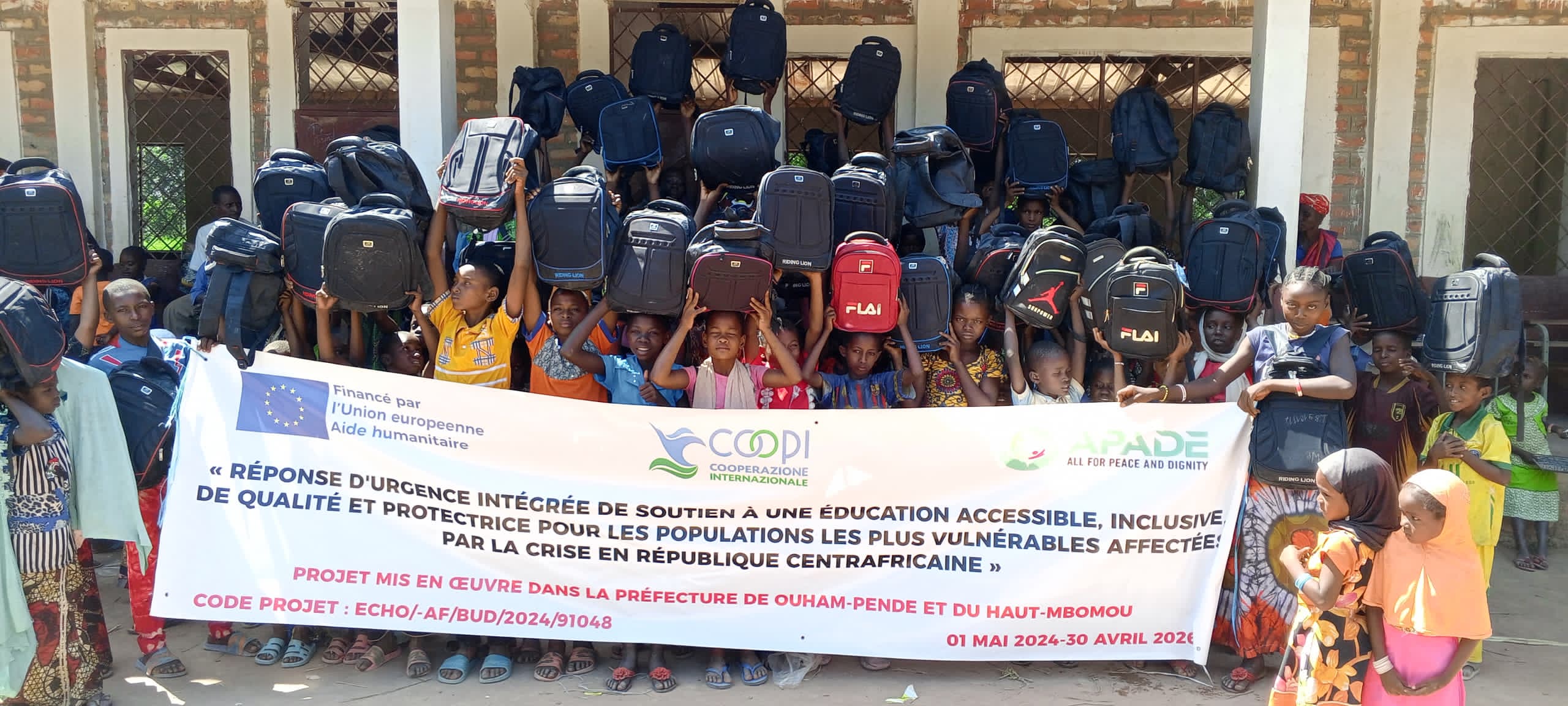 CAR. Relaunching educational activities in Mboki: a step towards a ...